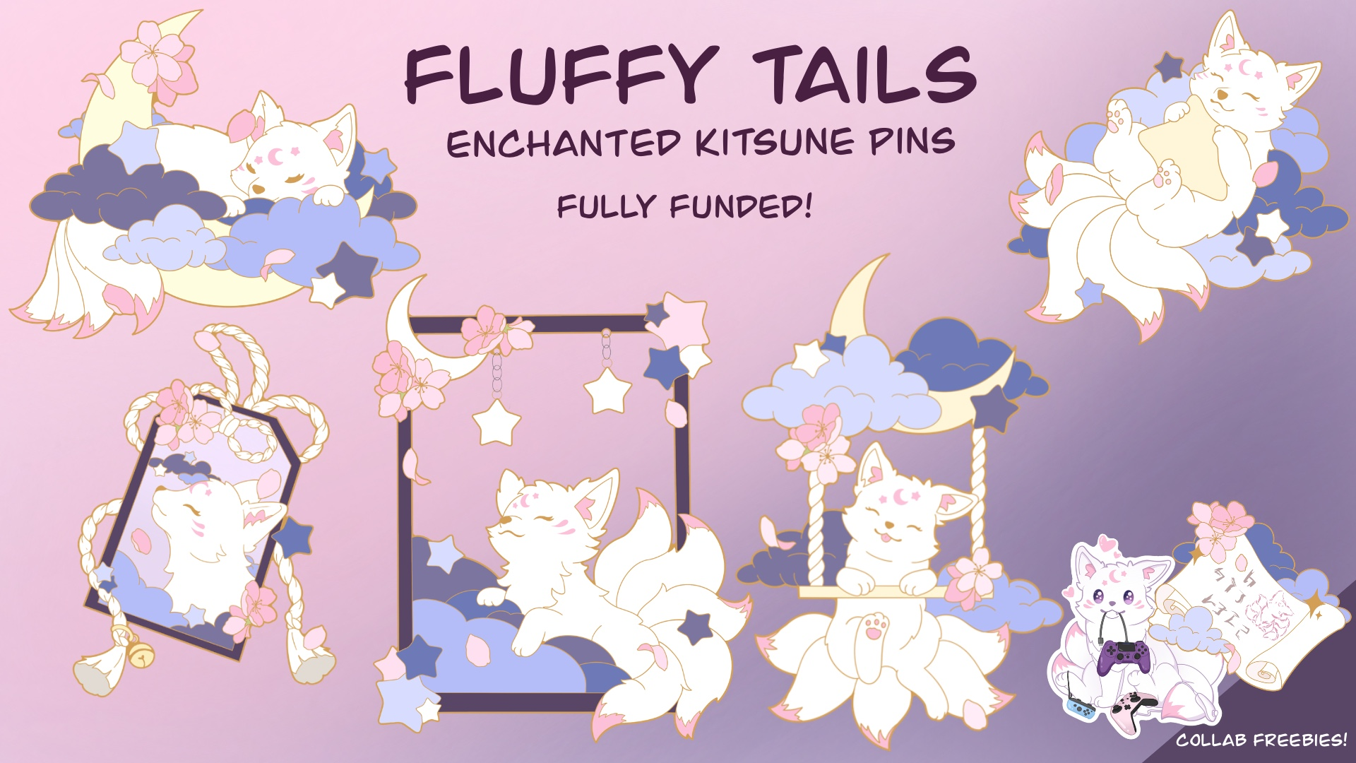 Fluffy Tails- Enchanted Kitsune Pins Project Update: Payment/Survey ...