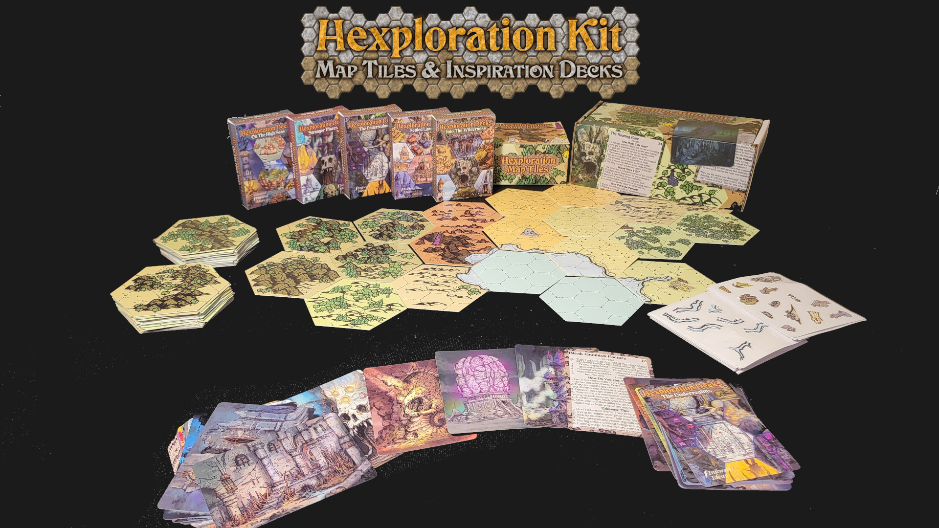 Hexploration Decks & Tiles-- Hexcrawl/Sandbox RPG Support Project ...