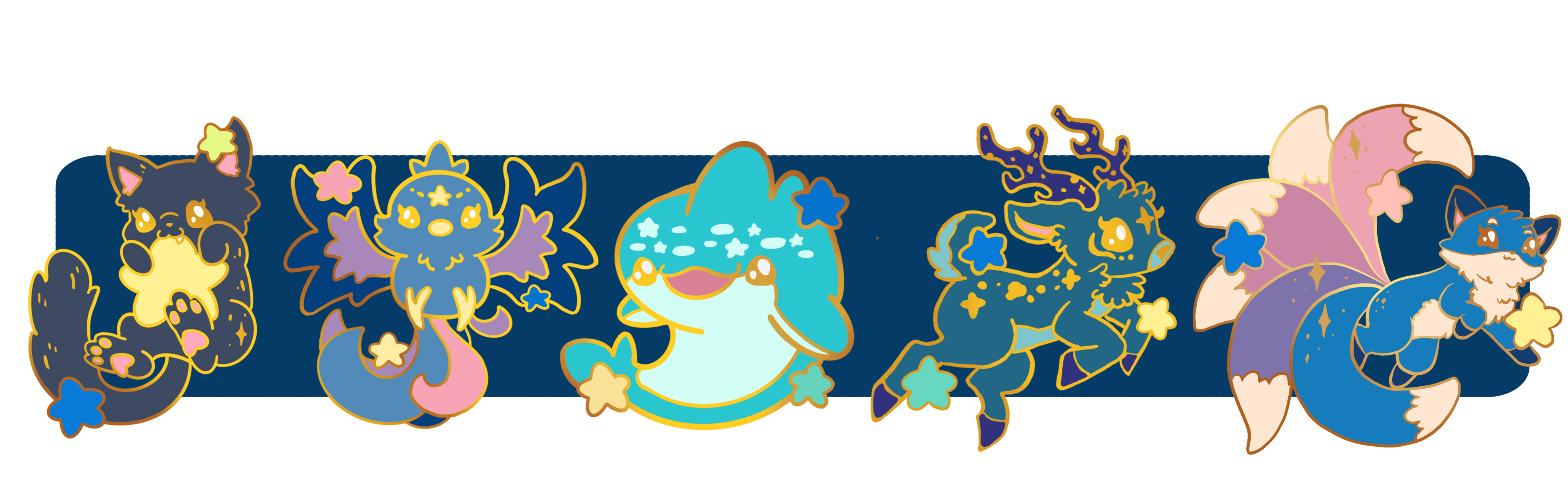 Celestial Guardians Hard Enamel Pin Collection: Pintopia 2025 - BackerKit