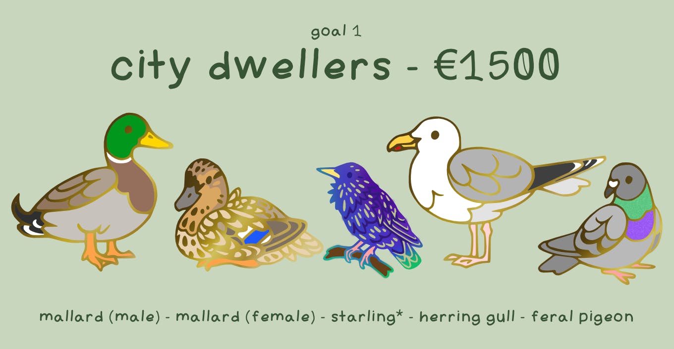 Birds of Rotterdam - Enamel Pins - BackerKit