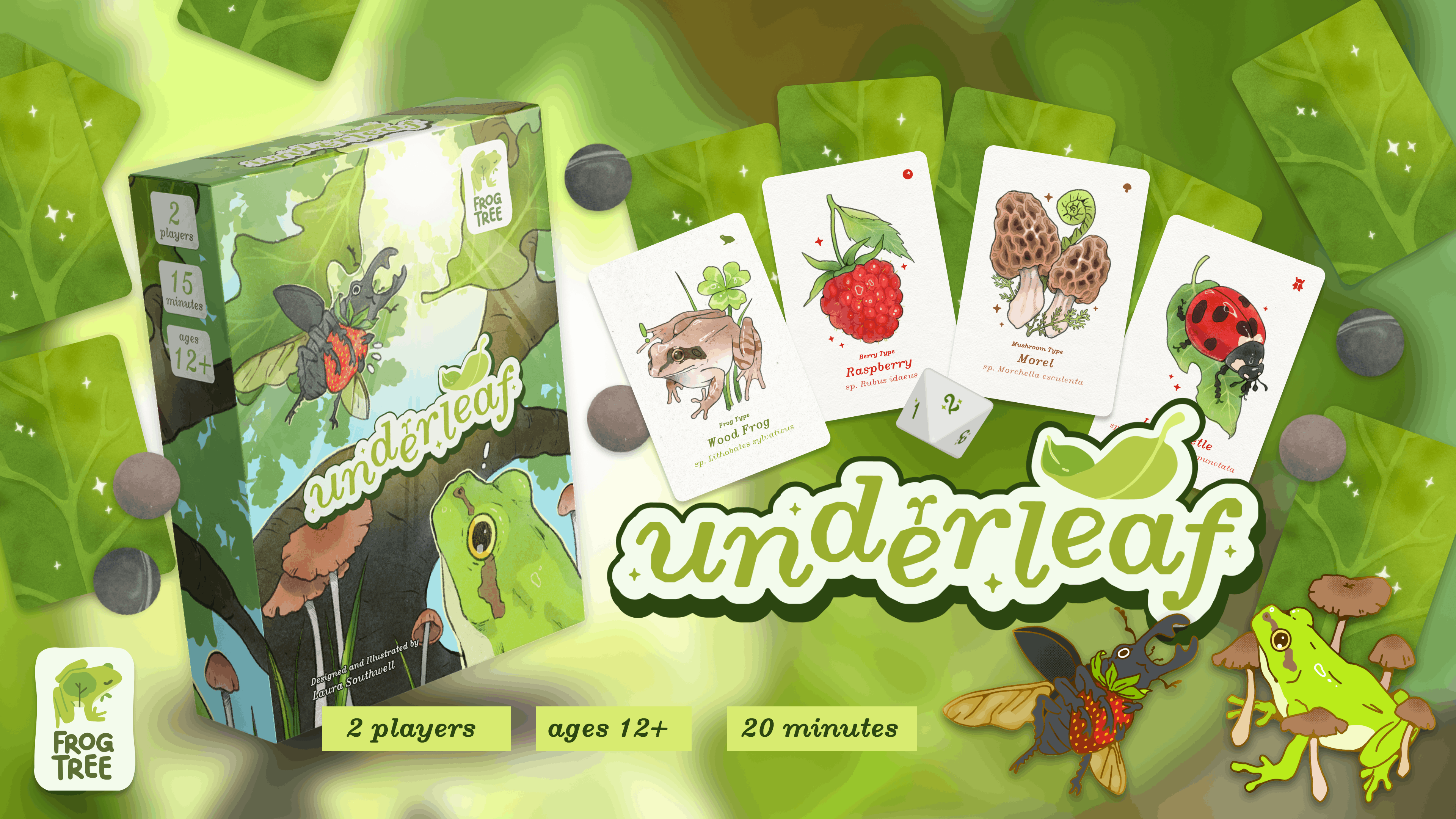 Launch Party | Underleaf - a tiny foraging set collection game - BackerKit