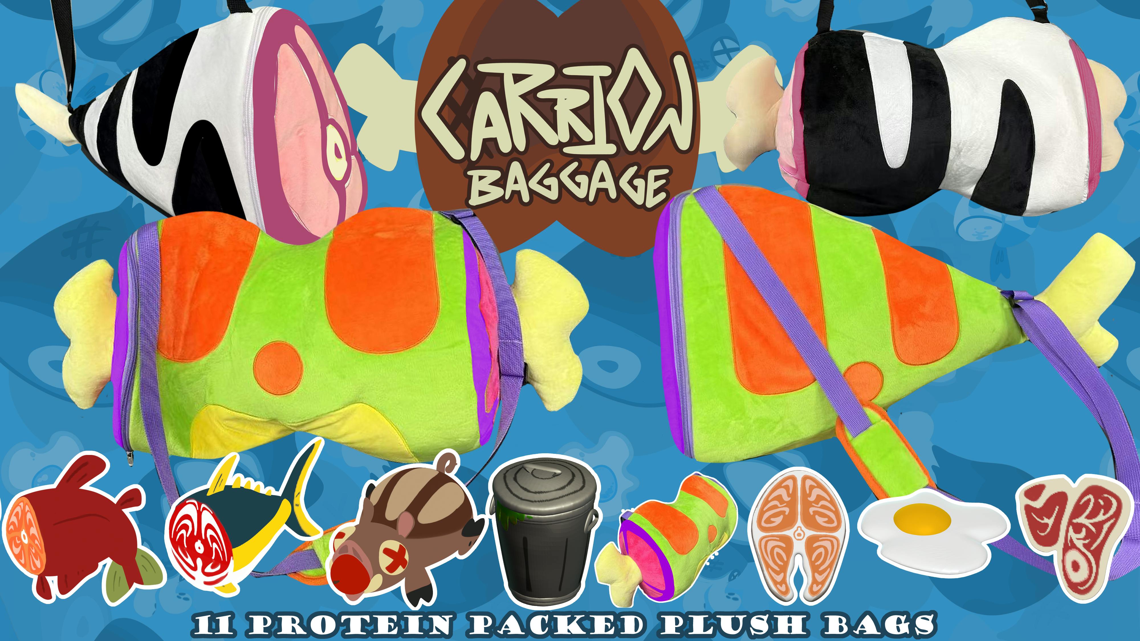 Carrion Baggage - Protein Packed Plush Bags - BackerKit