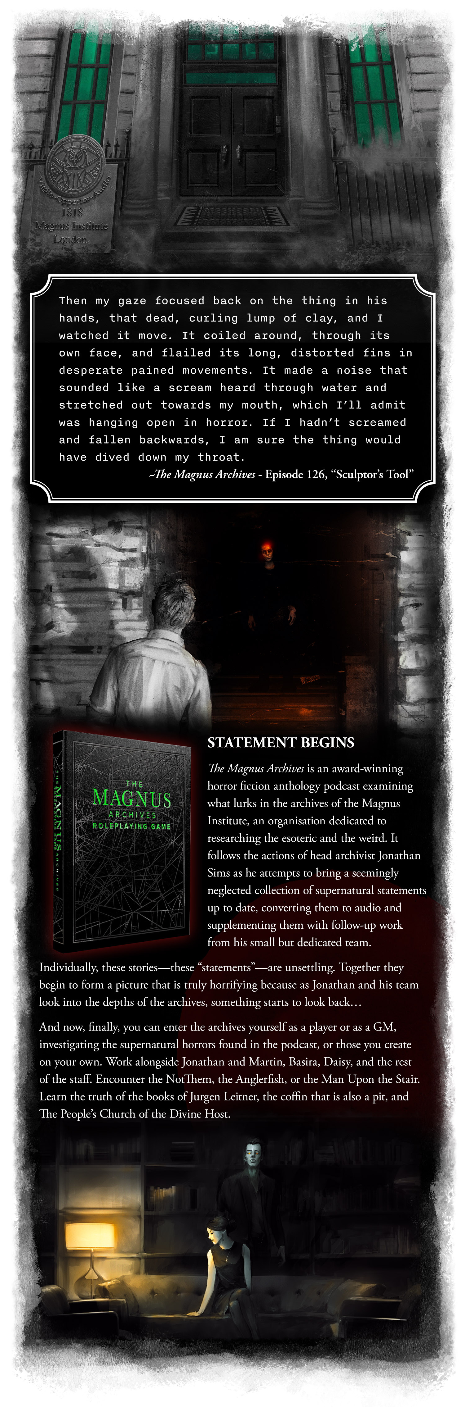 The Magnus Archives Roleplaying Game - BackerKit