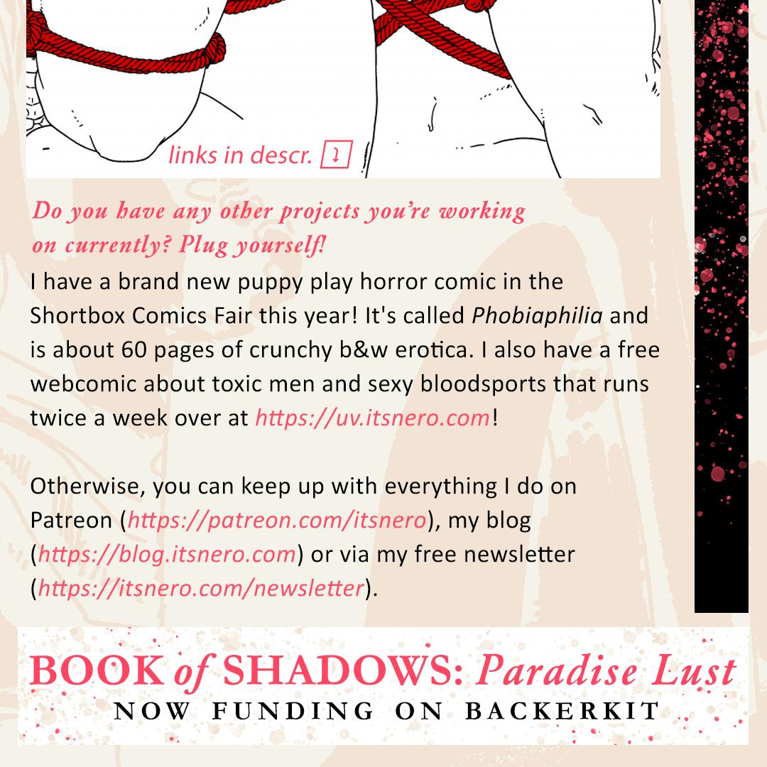 Book of Shadows: Paradise Lust Project Update: Entering Week 2: only 25% to go! Contributor ...