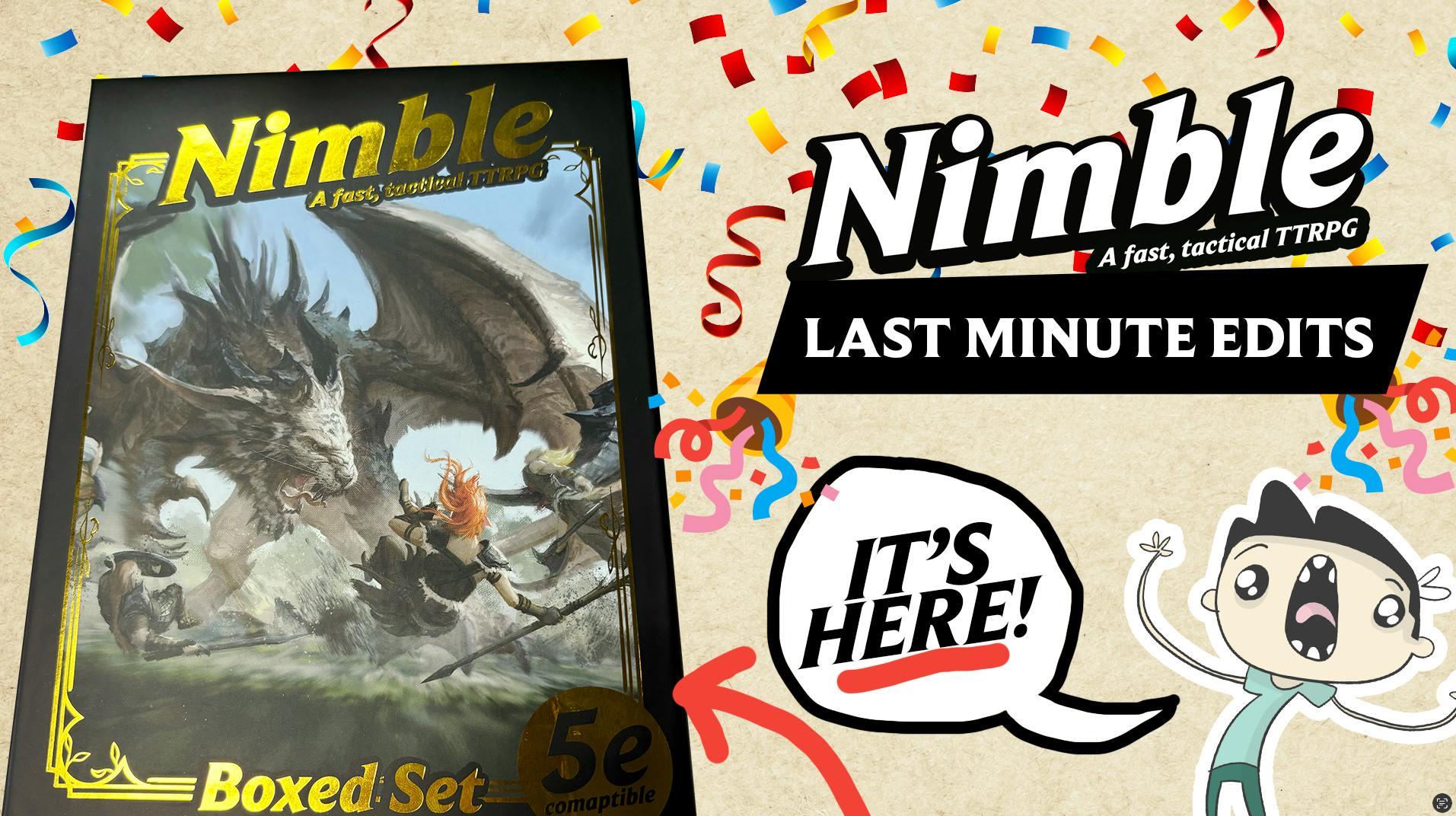 Nimble 2: A Fast, Tactical, 5e Compatible, RPG Project Update: 🔥 Nimble ...