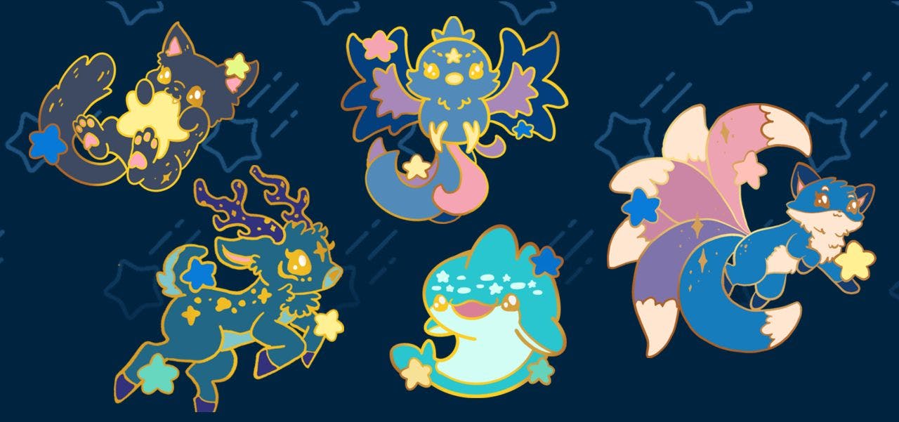 Celestial Guardians Hard Enamel Pin Collection: Pintopia 2025 - BackerKit
