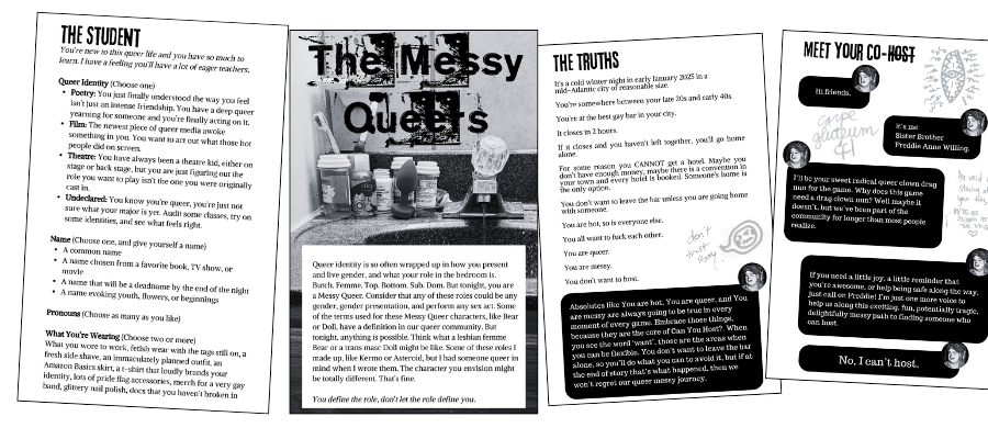 Can You Host? A Game of Messy Queers - BackerKit