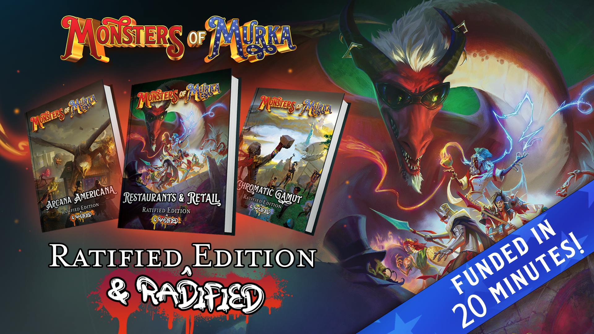 Pledge Levels | Monsters of Murka Trilogy: Ratified & Radified - BackerKit