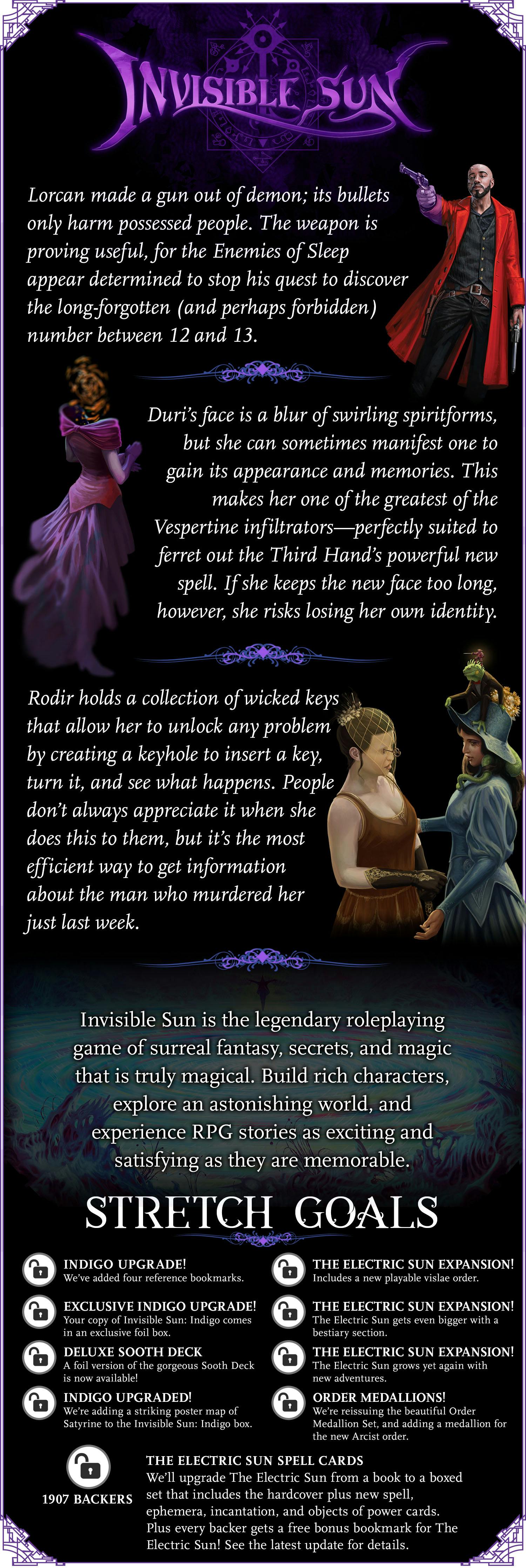 Invisible Sun: Electric and Indigo - BackerKit