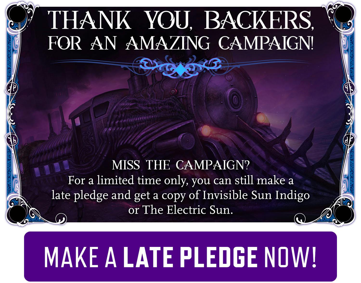 Invisible Sun: Electric and Indigo - BackerKit